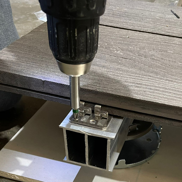 Phoenix board fitted to MetalPad and rail - Wallbarn